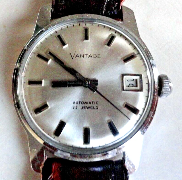 VINTAGE 25 Jewels Automatic Vantage Watch Swiss Made working and keeping time $125.00 - PicClick AU