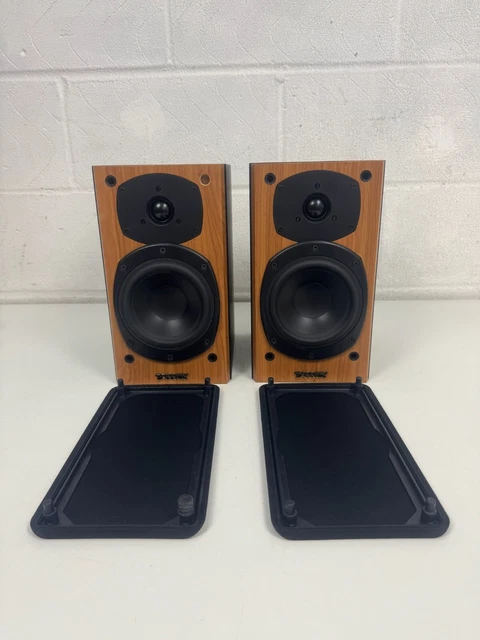 VINTAGE PAIR OF Tannoy Mercury M1 Cherry Wood Speakers £59.99 - PicClick UK