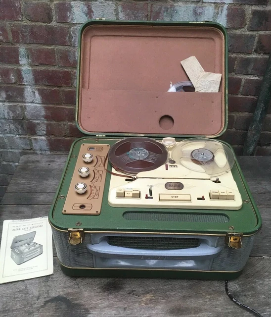 VINTAGE BAIRD TR1 Valve Reel to Reel Tape Recorder/Player 1950s Spares ...