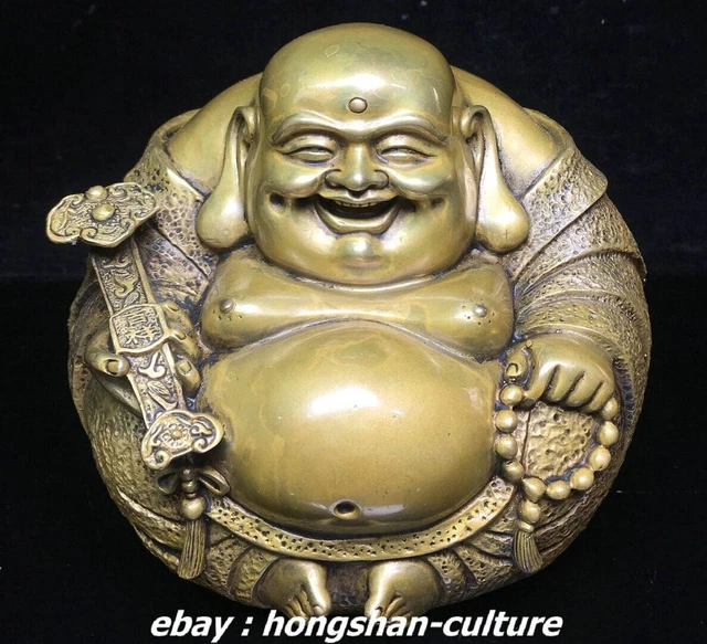 5.5 &VIEUX BOUDDHISME en bronze comme ikei joyeux rire Maitreya Bouddha EUR 216,00 - PicClick FR