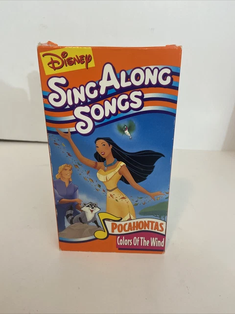 DISNEYS SING ALONG Songs - Pocahontas: Colors of the Wind (VHS, 1995 ...