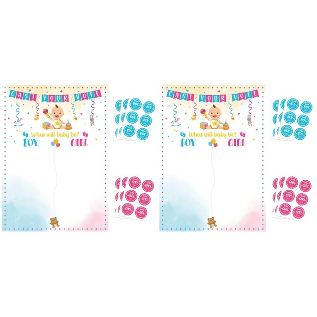 CREATIVE BABY GENDER Reveal Poster Reveal Poster Baby Shower £13.28 ...
