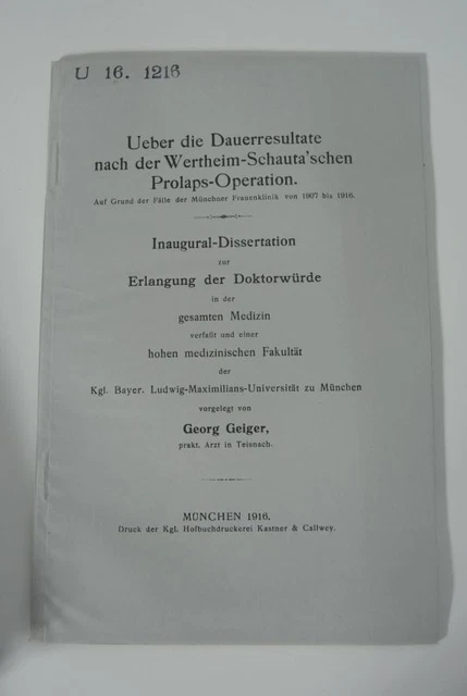 ABOUT THE PERMANENT results after the Wertheim-Schauta's prolapse ...