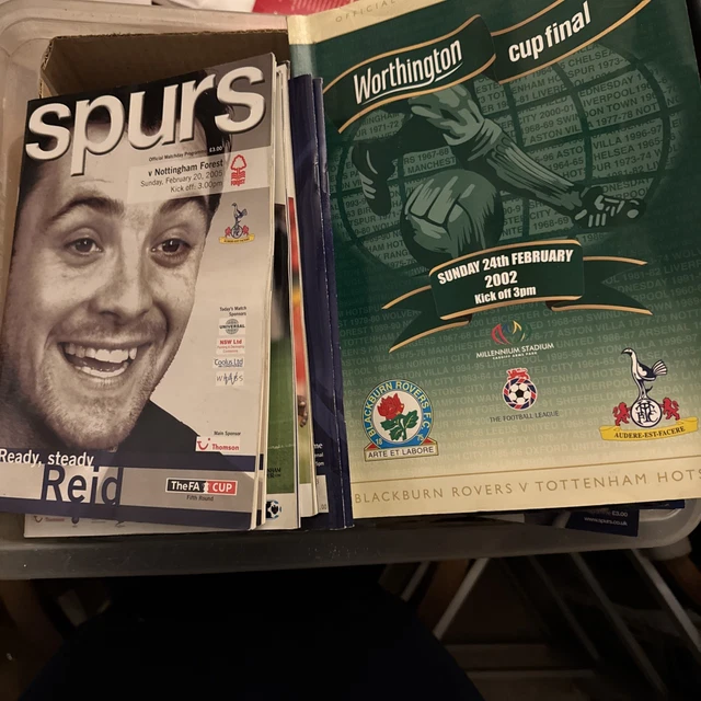 TOTTENHAM HOTSPUR PROGRAMS and Magazines Job Lot 80s To 2000s £31.88 ...