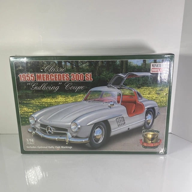 MINICRAFT 1955 MERCEDES 300 SL "Gullwing" Coupe Model Kit 1/16th Scale ...
