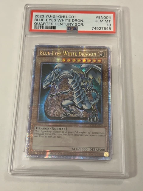 PSA 10 YU-GI-OH! Blue-Eyes White Dragon QUARTER CENTURY SECRET RARE EUR 298,28 - PicClick DE