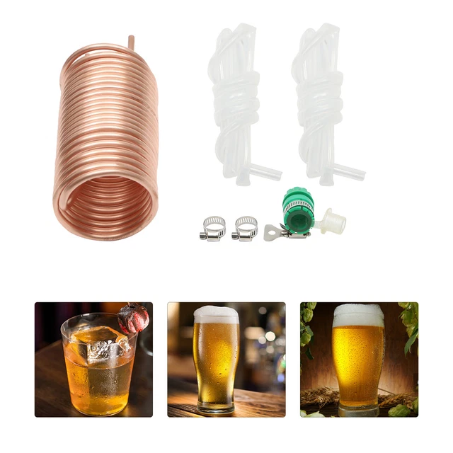COPPER IMMERSION WORT Chiller Coil Homebrew for Beer Brewing with Vinyl ...