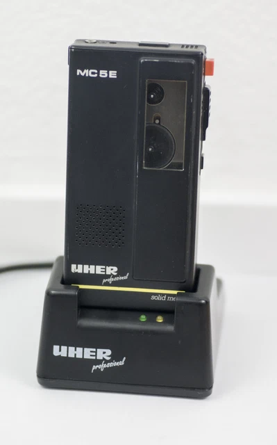 UHER MC 5E Diktiergerät Ladestation Professional Solid Metal schwarz ...