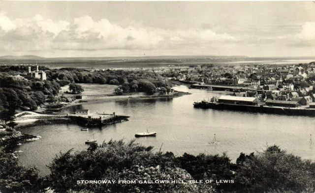 PC STORNOWAY ISLE OF LEWIS SCOTLAND UK REAL PHOTO POSTCARD (u14475) £2. ...