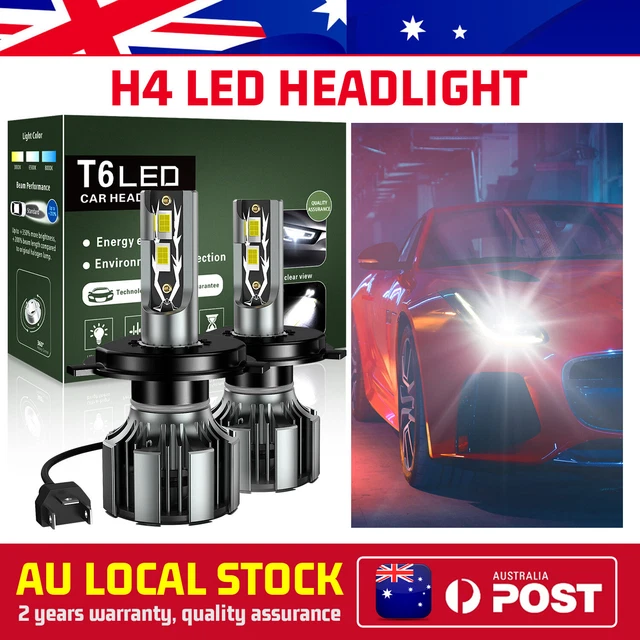 MODIGT 9003 H4 LED Headlight Globes Kit Hi/Low Beam 8000LM Brighter White $36.99 - PicClick AU