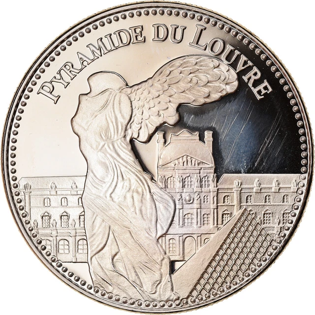 [#3697] FRANKREICH, MEDAILLE, Pyramide du Louvres, Paris, STGL, Copper-nickel EUR 17,55 ...