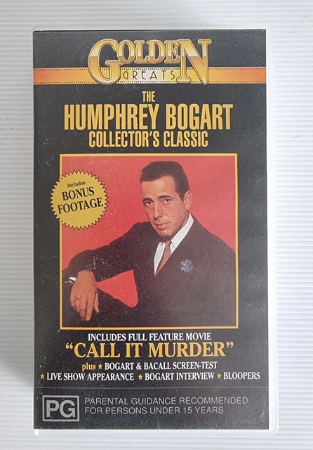 VHS, VINTAGE CALL it Murder, Humphrey Bogart Collection PG 1987 $6.80 ...
