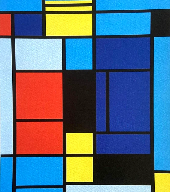 PIET MONDRIAN LITHOGRAPHY 180 Ex. (Josef Albers Joan Mirò Laszlo Moholy ...