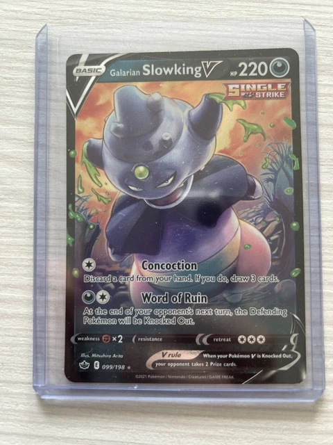 GALARIAN SLOWKING V Pokemon Karte 099/198 - Chilling Reign - Boosterfrisch EN EUR 2,50 - PicClick DE