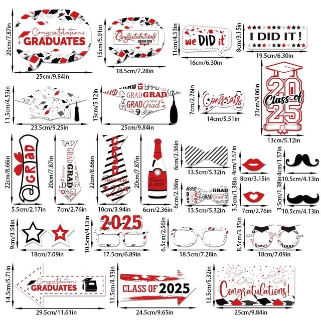 CONGRATULATION GRADUATION PHOTO Props High School College $21.60 ...