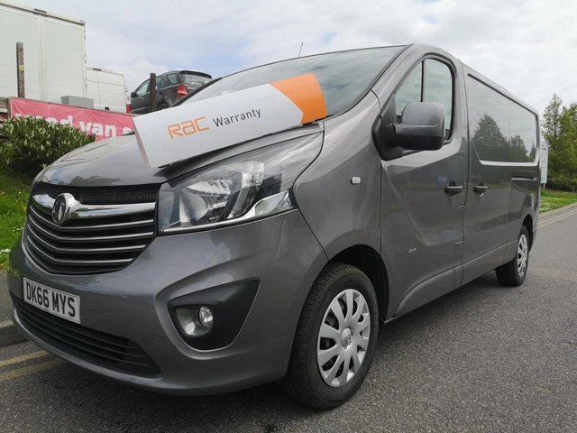 VAUXHALL VIVARO 1.6 Biturbo Renault Trafic Transit Lwb L2H1 Grey Euro 6 ...