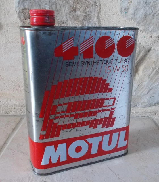 ANCIEN BIDON D'HUILE Moteur MOTUL 4100 France Vintage oil can vieux EUR ... ANCIEN BIDON D'HUILE Moteur MOTUL 4100 France Vintage oil can vieux EUR ...