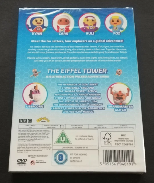 GO JETTERS DVD Eiffel Tower, Stonehenge,Statue of Liberty CBeebies New ...