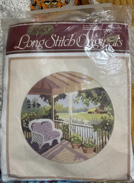 NEW VINTAGE COATS Semco Long Stitch Kit 3300-3110 Shady Verandah ...