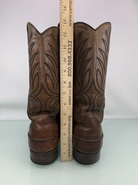VINTAGE 70S DAN Post Whip Stitch Cowboy Boots Spanish Collection Men 8. ...