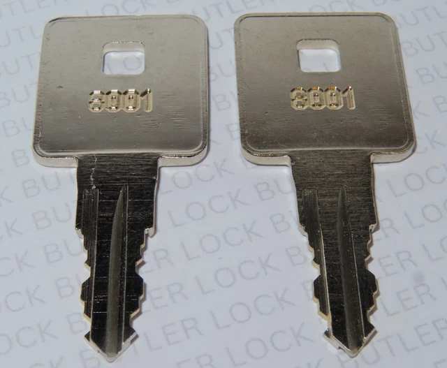 CRAFTSMAN TOOLBOX REPLACEMENT Keys Cut To Your Lock/Key Number 8001 To ...