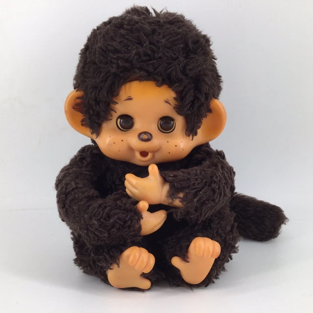 VINTAGE DAISUKE MONCHHICHI Sleep Eyes Plush toy Monkey Doll 18 cm TOHO ...