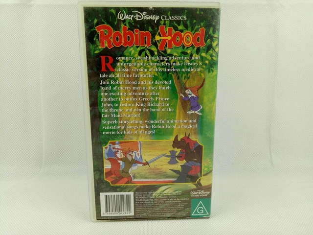 ROBIN HOOD WALT Disney Classics - Vhs Original Animated Tape EUR 4,57 ...