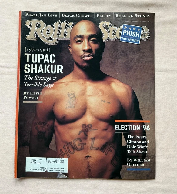 ROLLING STONE MAGAZINE Tupac Shakur The Strange and Terrible Saga Oct ...