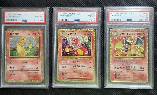 PSA10 CLASSIC CLL Charmander Charmeleon Charizard Set 2023 Pokemon Japanese Card EUR 281,40 ...