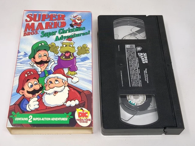 SUPER MARIO BROS Super Christmas Adventure VHS DIC Toon Time Cartoon ...