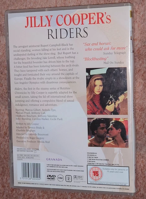 JILLY COOPER'S RIDERS (1993) Genuiine UK DVD Jilly Cooper, Marcus ...