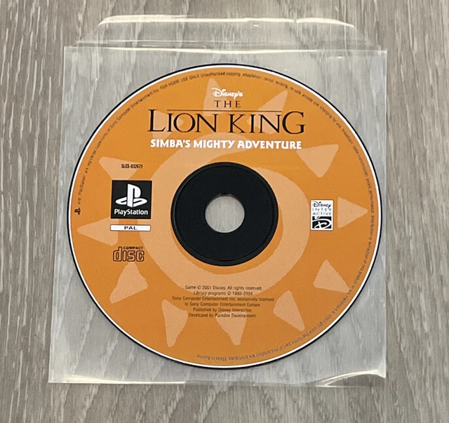 PS1: DISNEY'S LION King Simba's Mighty Adventure Disc Only EUR 9,09 ...