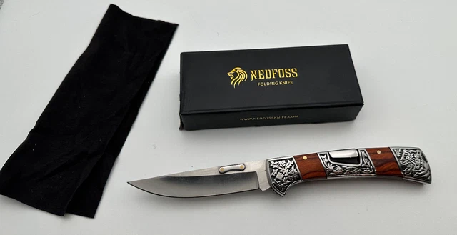NEDFOSS SMILODON TASCHENMESSER Zweihandmesser 10cm Klappmesser Back ...