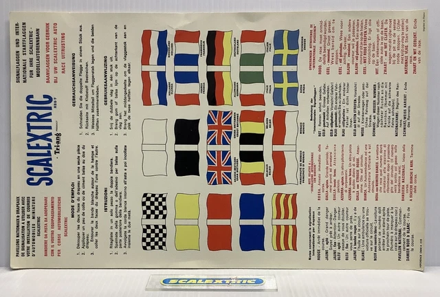 ORIGINAL FRENCH SCALEXTRIC Tri-ang 1960s A235 Track & Starter Flag ...
