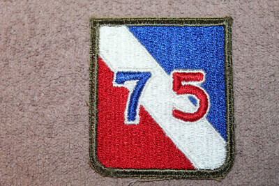 ORIGINAL WW2 U.S. Army 75th Infantry Division Uniform Patch, VG £13.55 ...