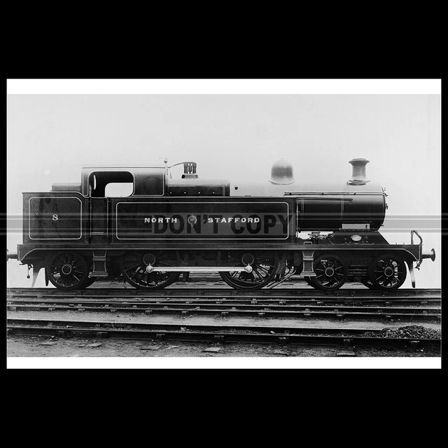 PHOTO T.000191 STEAM LOCOMOTIVE 8 NORTH STAFFORDSHIRE RAILWAY NSR TRAIN ...