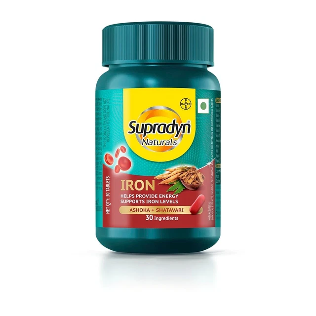 2 X SUPRADYN Naturals Iron Provides Energy Supports Iron Levels £28.50 ...