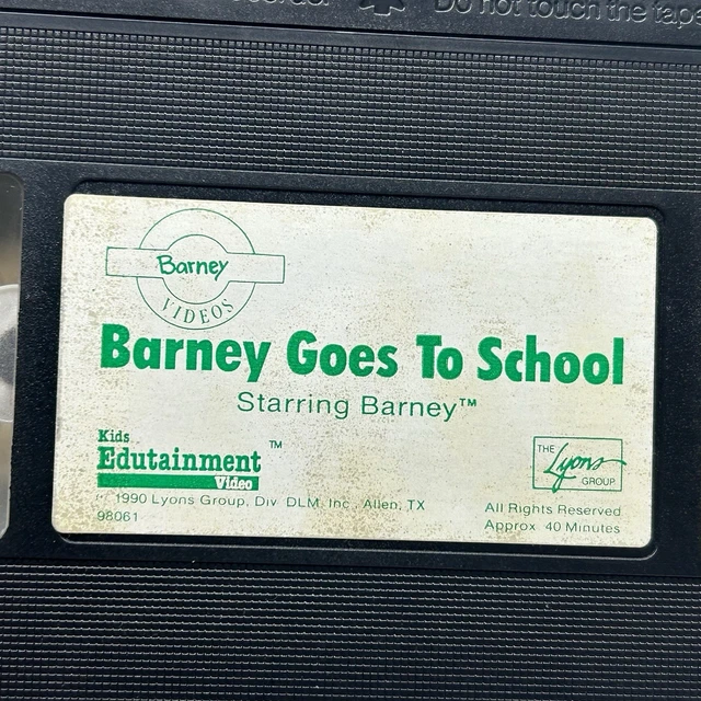 BARNEY & BACKYARD Gang Goes To School VHS 1990 Video Tape Lyon’s Group ...
