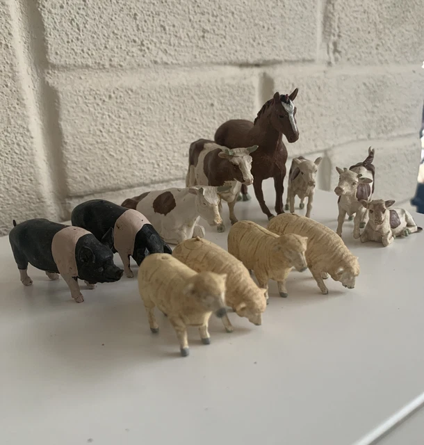 VINTAGE 1970’S BRITAINS Ltd England Farm Animals Cow Horse Pig Sheep ...