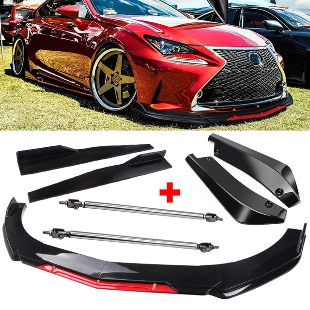 FRONT BUMPER LIP Splitter Spoiler Body Kit + Side Skirt For Lexus IS250 ...