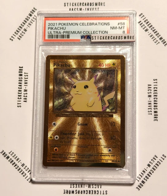 POKÉMON CELEBRATIONS 58/102 Pikachu Ultra-Premium Collection English ...