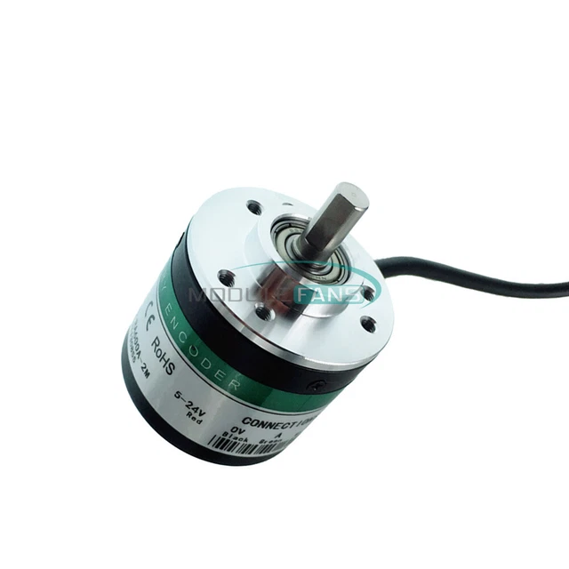1000PULSE SOLID SHAFT AB Phase Incremental Photoelectric Rotary Encoder ...