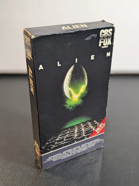 VINTAGE ALIEN 1979 VHS CBS Fox Hi-Fi Stereo Red Label Video Tape Horror ...