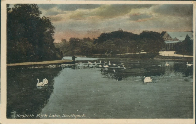 SOUTHPORT; HESKETH PARK lake; milton fac simile series 335 £6.00 ...