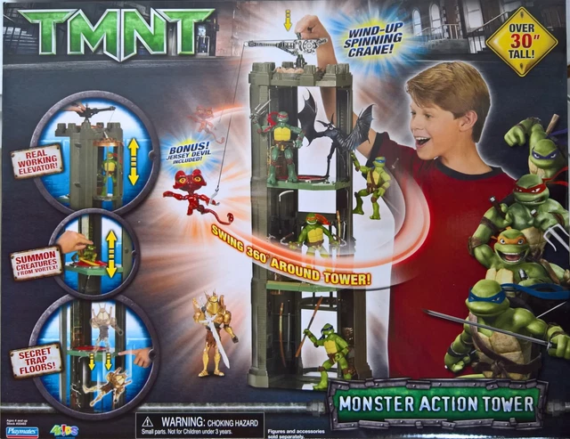 ~ TMNT NINJA Turtles - MONSTER TOWER FIGURE PLAYSET TOY 2006 ...