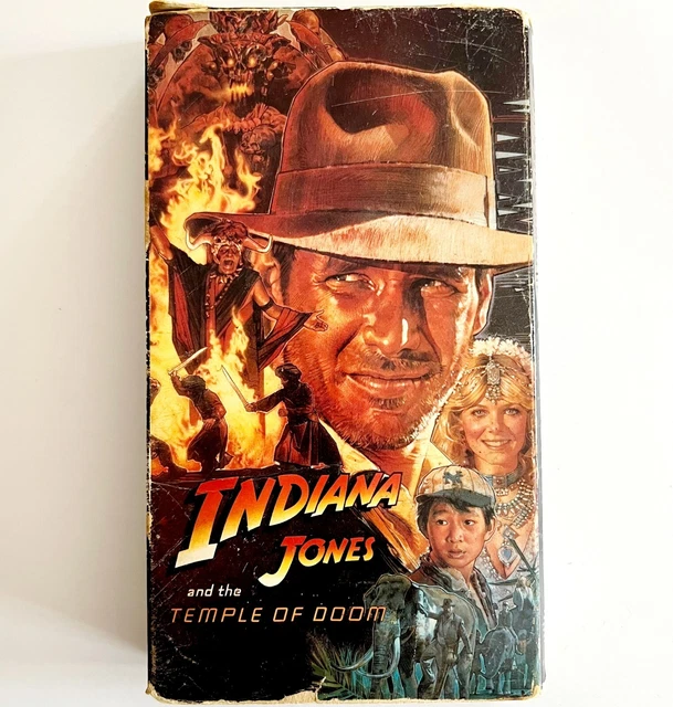 1999 INDIANA JONES and the Temple of Doom Vintage VHS Harrison Ford ...