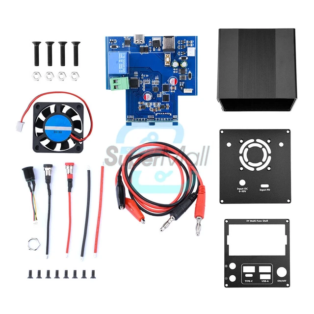 DIY SHELL KIT Fast Charging PD Type-C for XY-3606 CNC DC Regulated ...