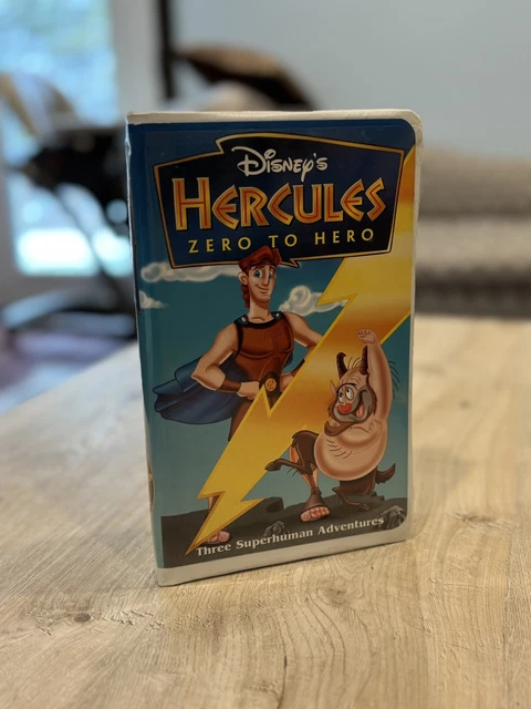 DISNEY HERCULES ZERO To Hero Tape VHS 1999 Three Superhuman Adventures ...
