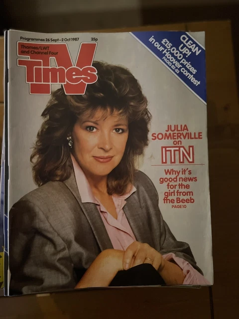 TV TIMES MAGAZINE. 26 Sep-2 Oct 1987. Julia Somerville. Executive ...