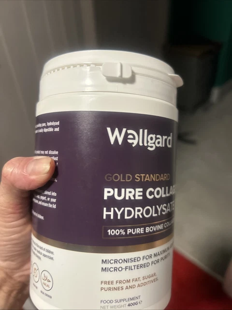 WELLGARD COLLAGEN POWDER Bovine Collagen Peptides, Gold Standard, 400g ...